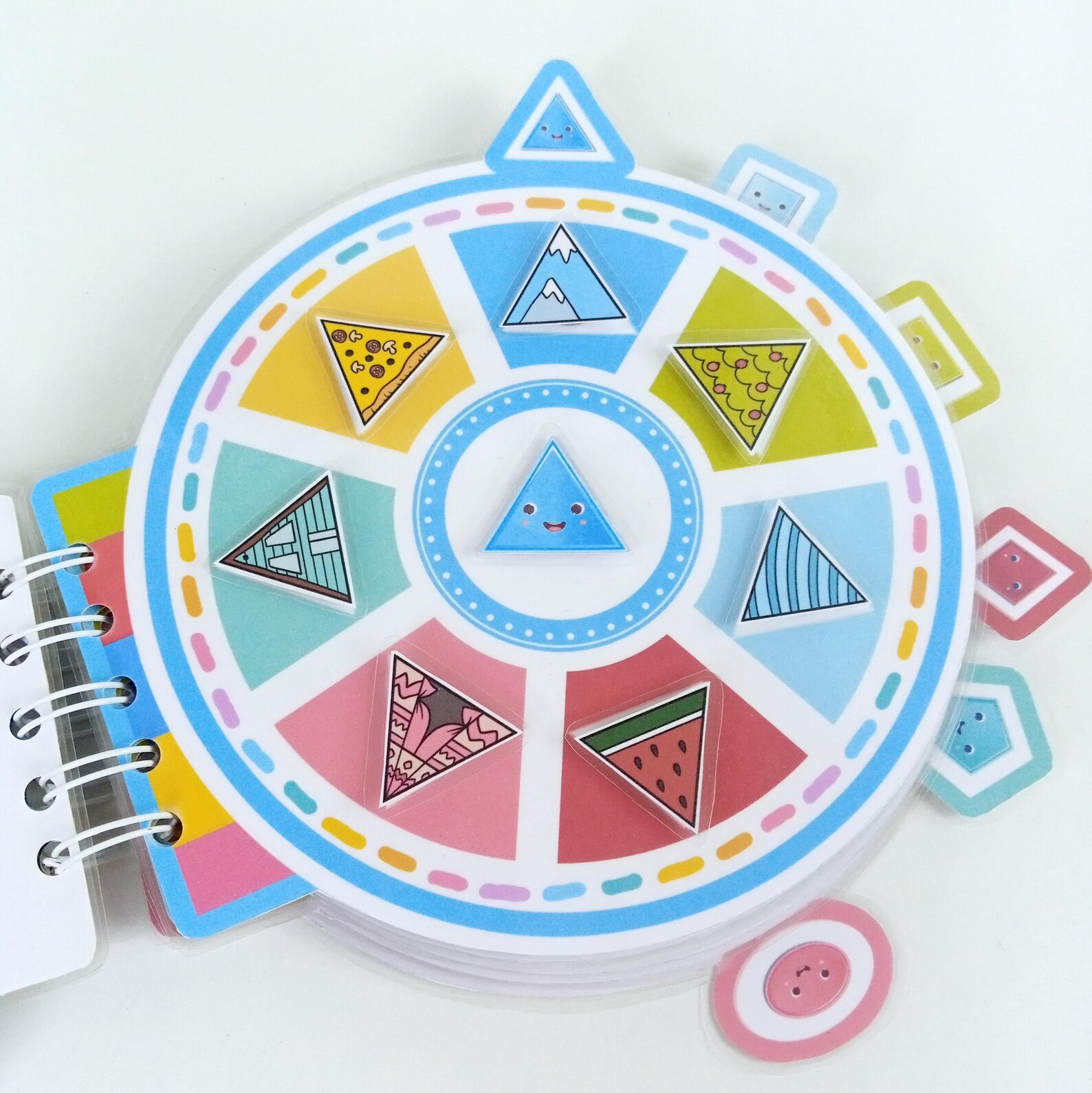 Shape and Color Matching Velcro Activity, Learning Colors Sorting ...