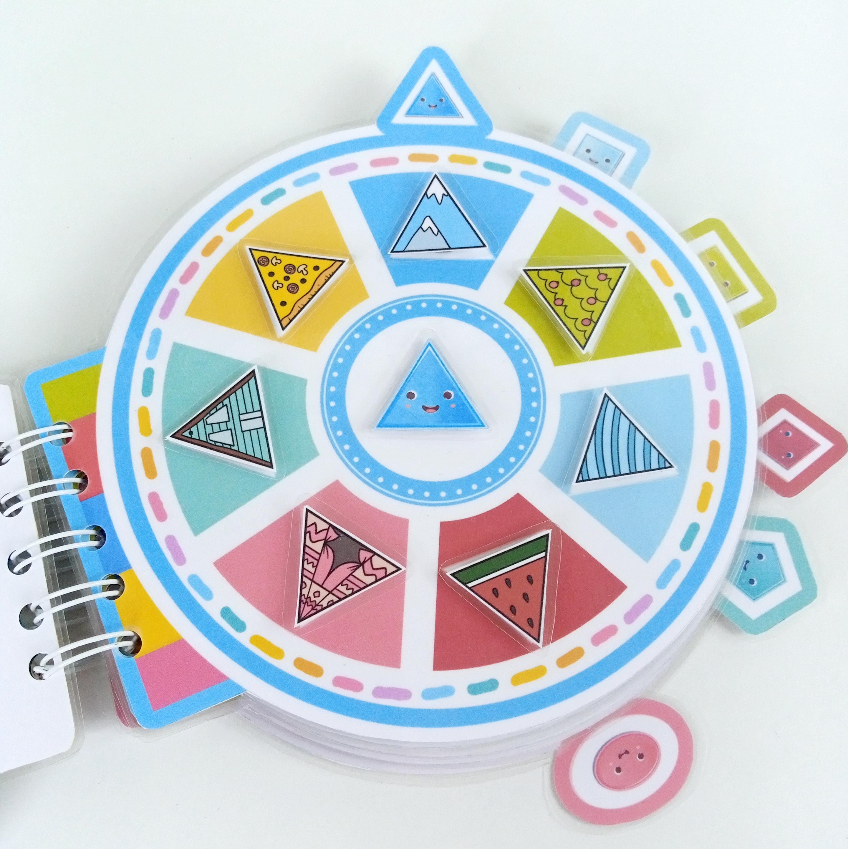 Shape and Color Matching Velcro Activity, Learning Colors Sorting ...