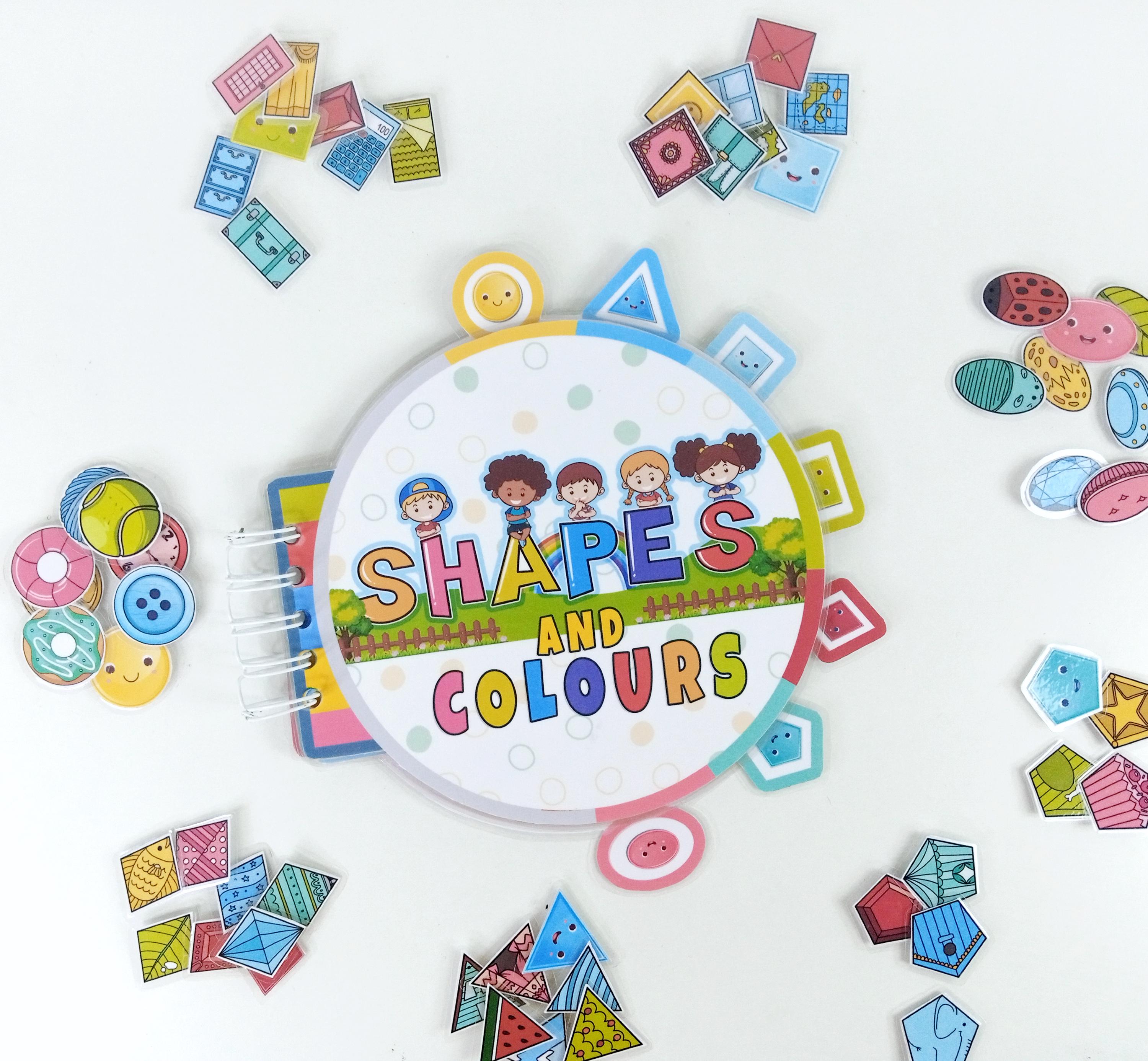 Shape and Color Matching Velcro Activity, Learning Colors Sorting ...