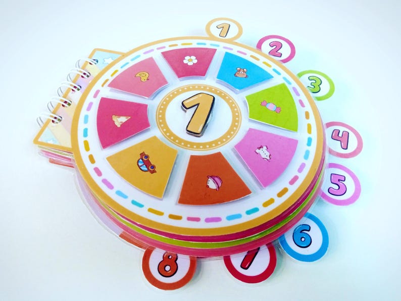 Learning to Count - Learn Numbers- Printable Busy Book - Velcro ...