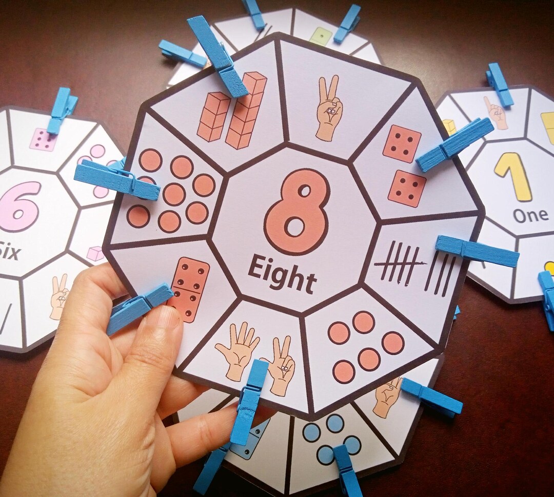 Number Sense Activity Cards Numbers 1 to 20, Educational Montessori ...