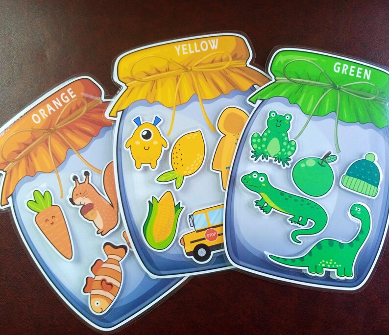 Color Sorting Activities, Montessori Printables, Color Matching in Jars ...