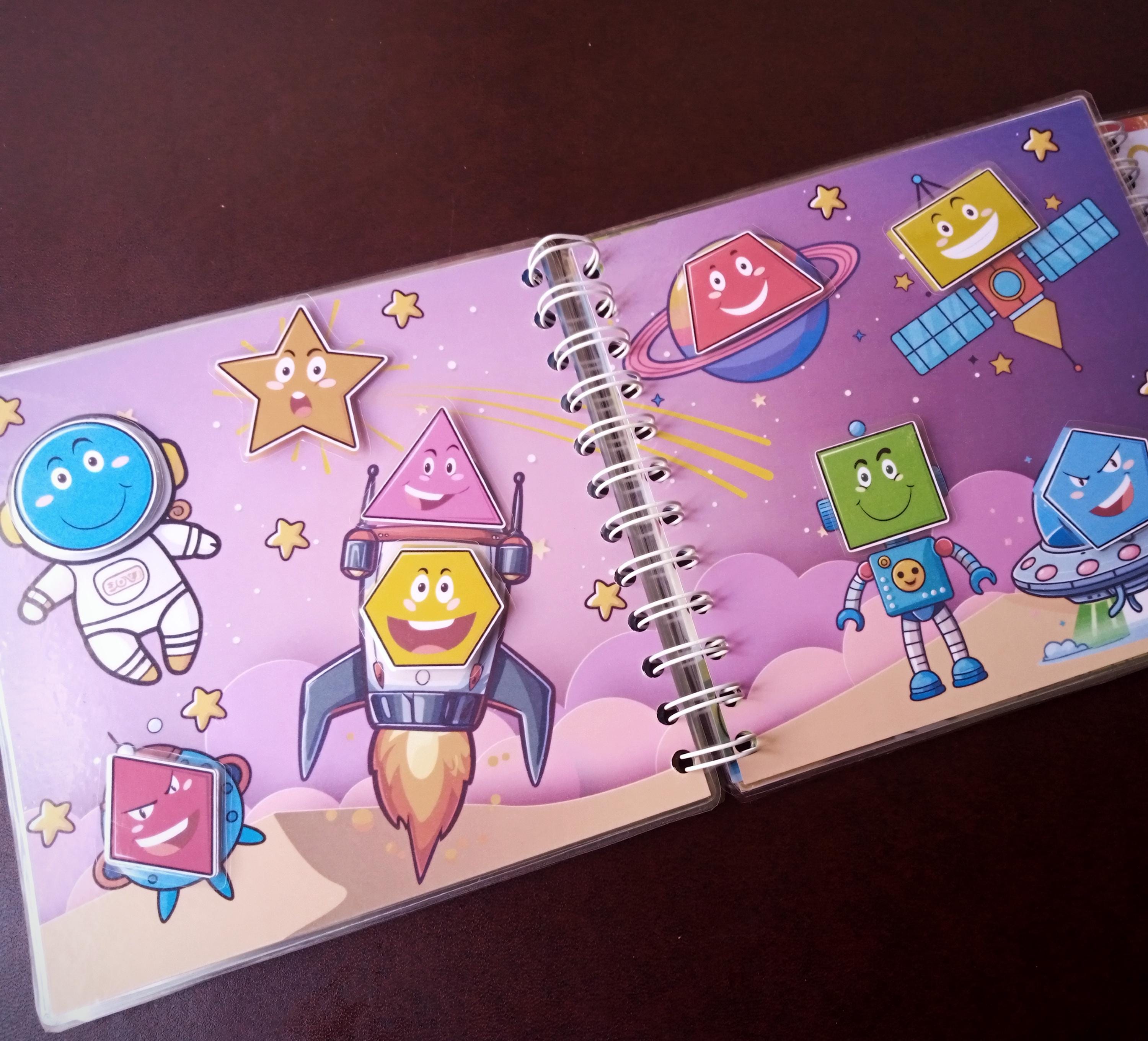 Shape Matching Printable Busy Book, Activity for Toddlers, Geometric ...