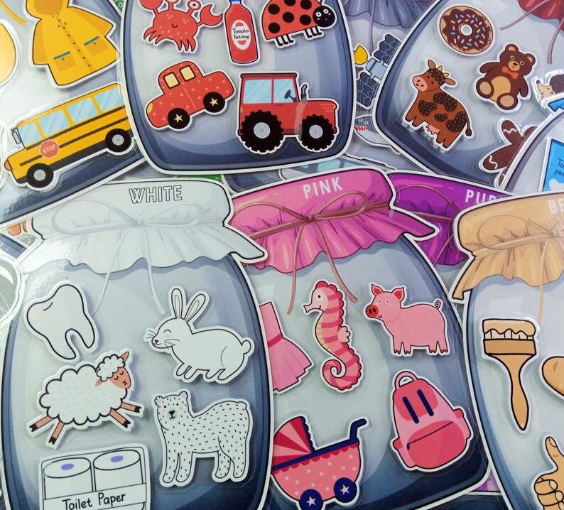 Color Sorting Activities, Montessori Printables, Color Matching in Jars ...