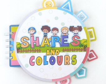 Printable Shape and Color Matching Velcro Activity, Shapes and Colours ...