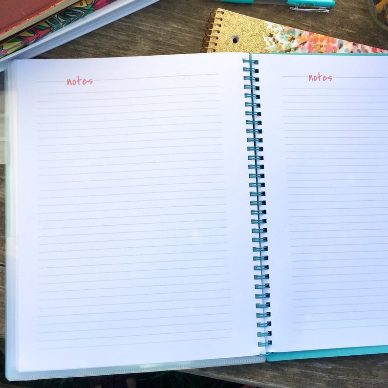 Homeschool Student Planner 2018-2019 in Teal and Coral - Etsy