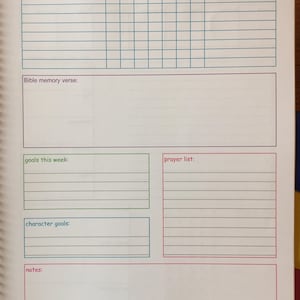 Printable Weekly Homeschool Student Planner - Etsy