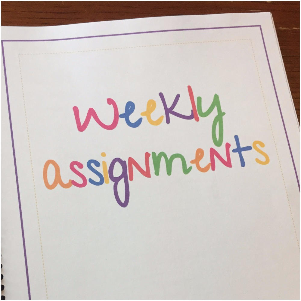 Printable Weekly Homeschool Student Planner - Etsy