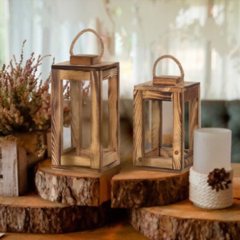 Rustic Natural Lantern - Etsy