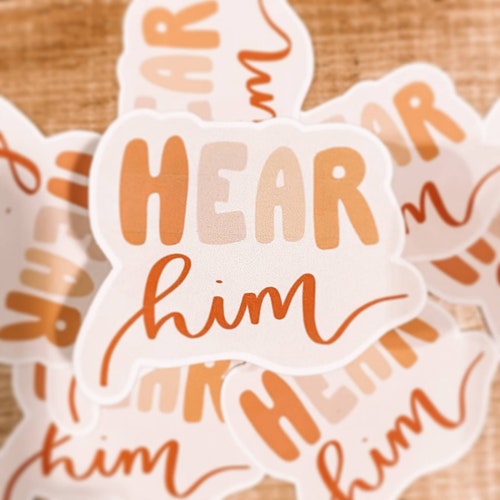 Set of 10 Hear Him Vinyl Stickers Hear Him Sticker Young - Etsy