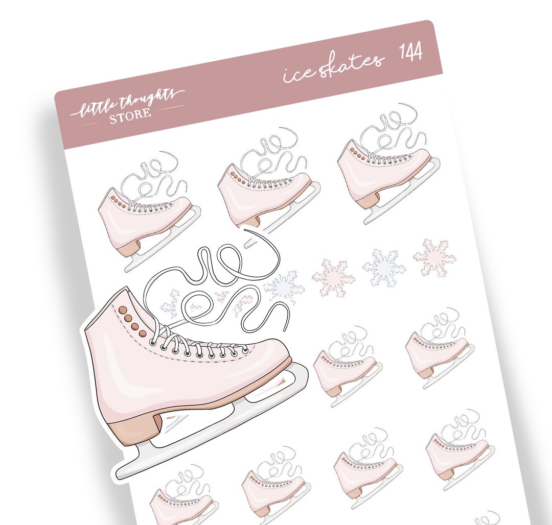 Ice Skating | A6 Deco Stickers | Planner Stickers | Premium Matte Paper ...
