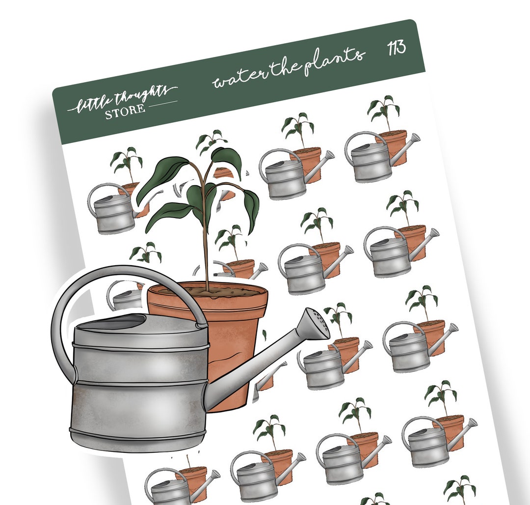 Water Plants | A6 Deco Stickers | Planner Stickers | Premium Matte ...