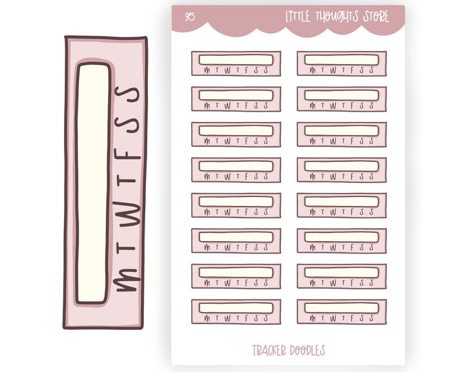 PRINTABLE Doodle Task Stickers Black and White, Planner Stickers ...