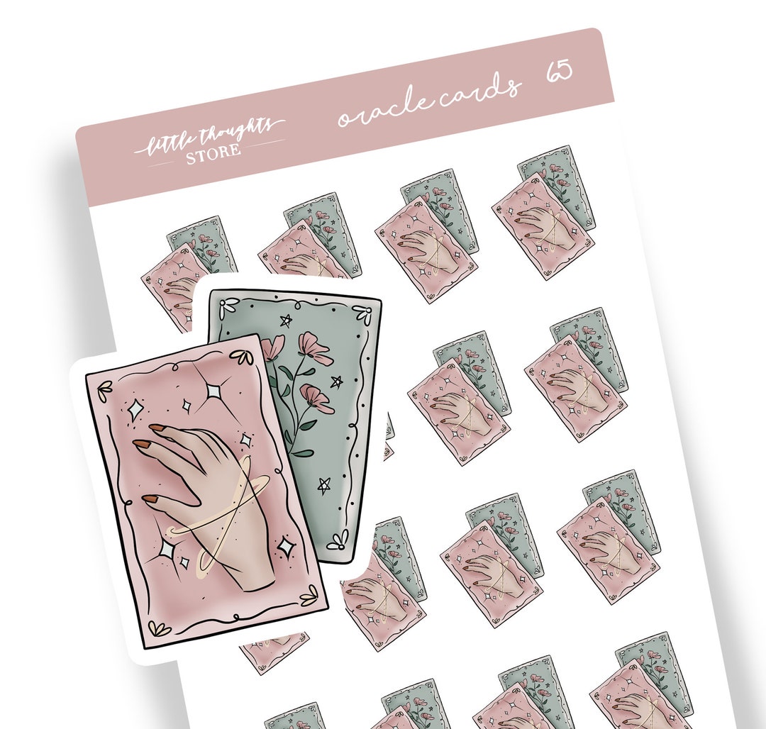Oracle Cards | A6 Deco Stickers | Planner Stickers | Premium Matte ...