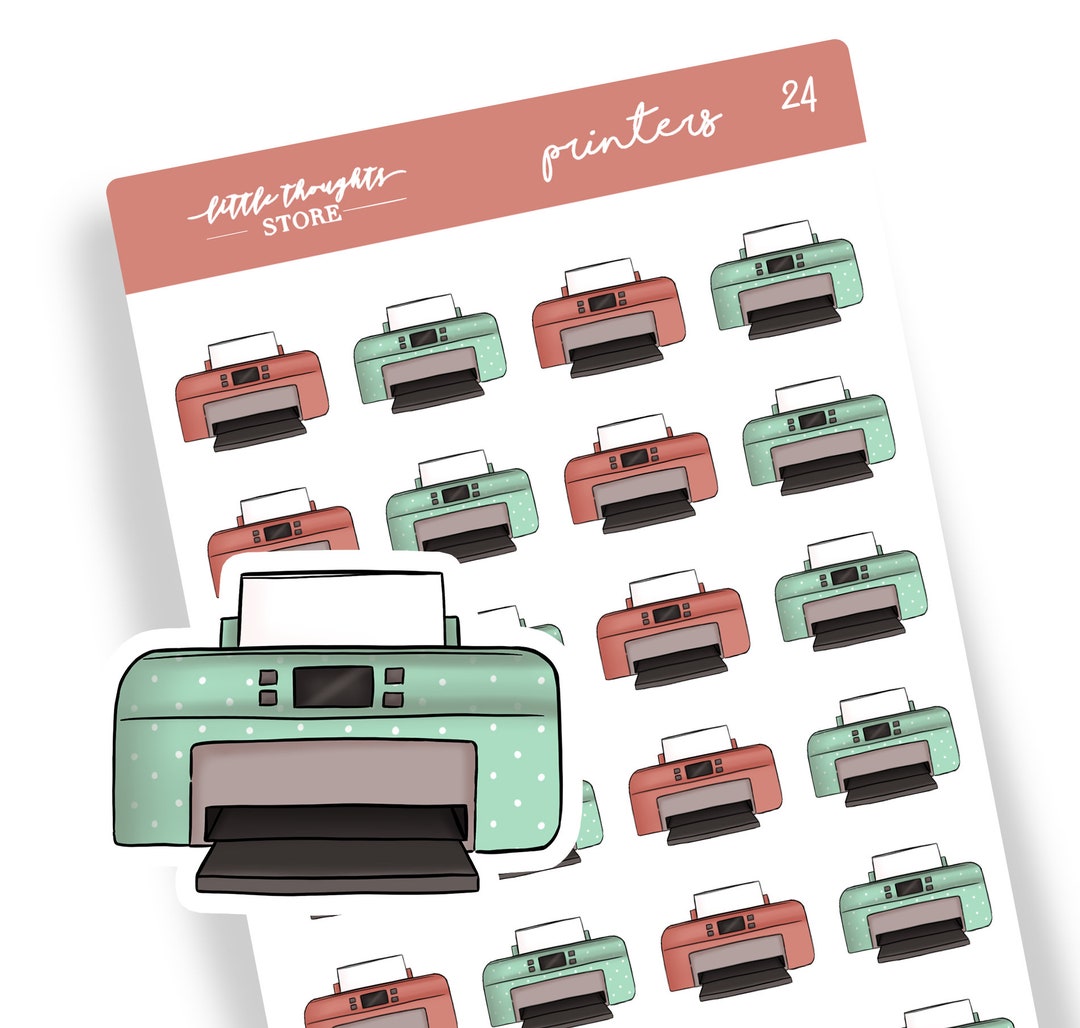 Printer A6 Deco Stickers Planner Stickers Premium Matte Paper Stickers ...