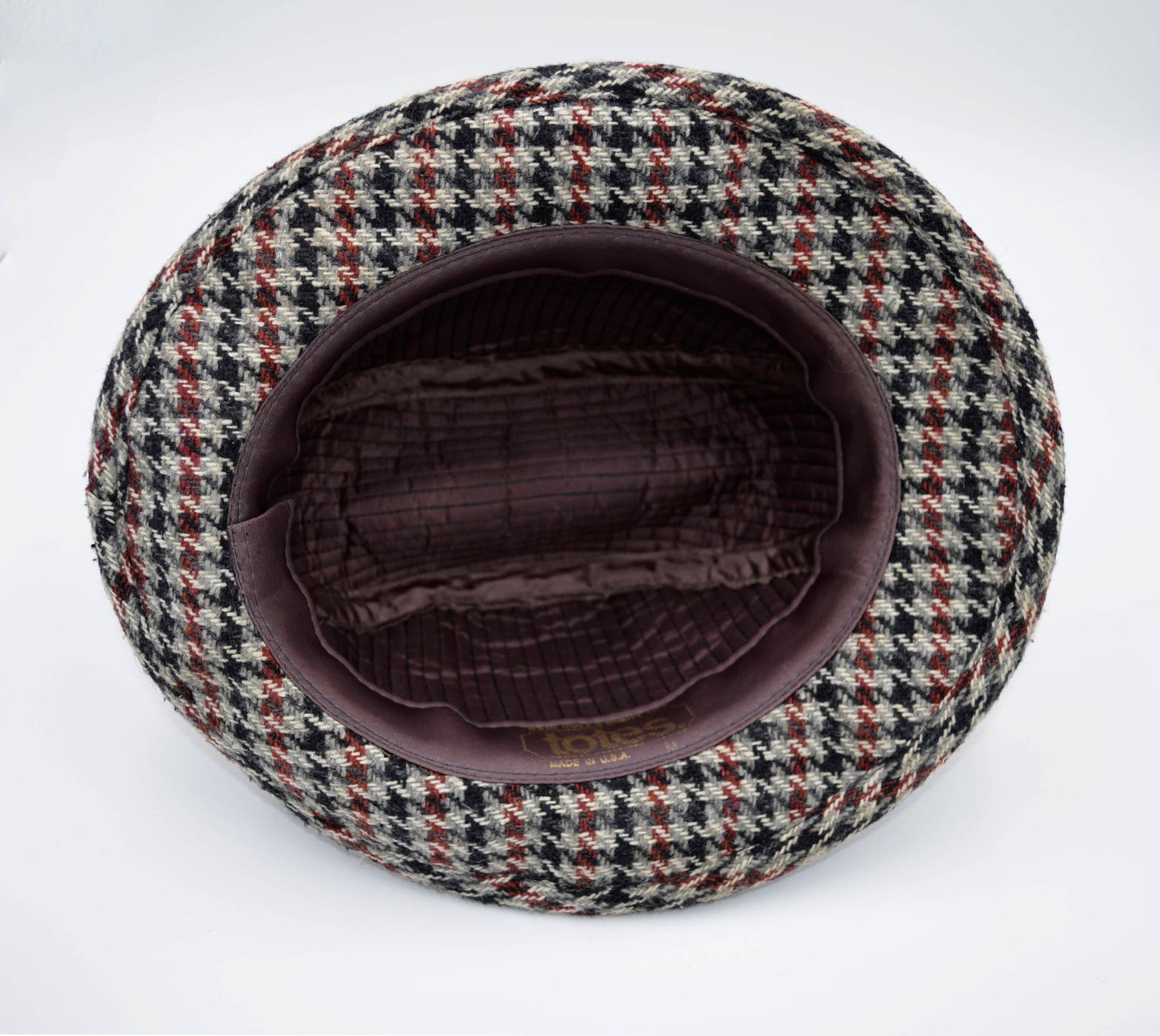 Fedora Patterned Hat Vintage Mens Fedora Gray Hat Dress Mens Wool Hat ...