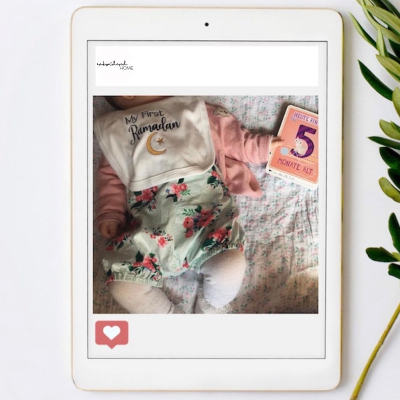 My First Ramadan and My First Eid Embroidered Baby Bib Set - Etsy UK