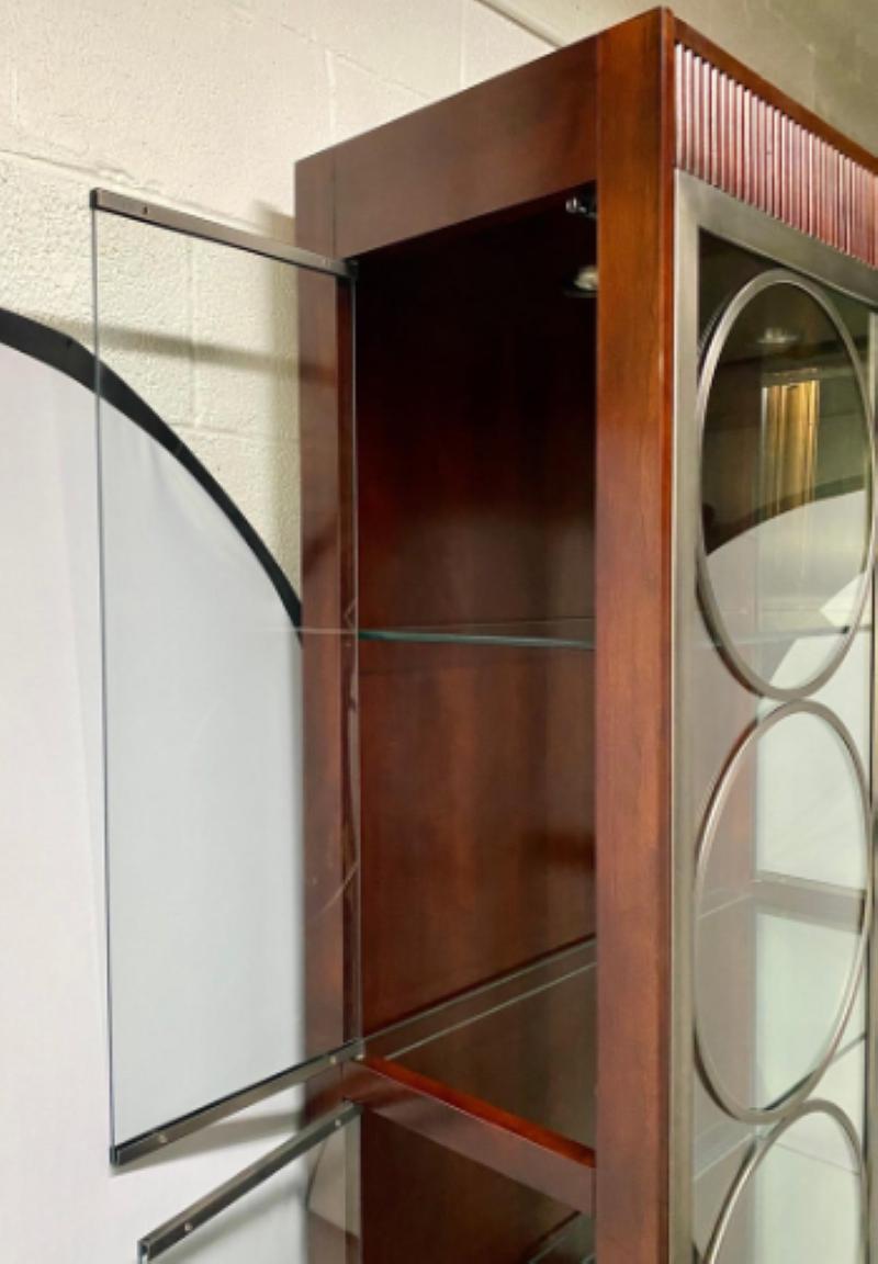 Art Deco Style Ethan Allen Display Vitrine or Curio Cabinet - Etsy