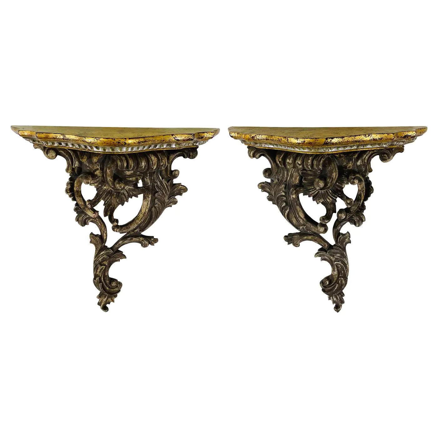 Antique French Baroque Style Wall Bracket, a Pair - Etsy