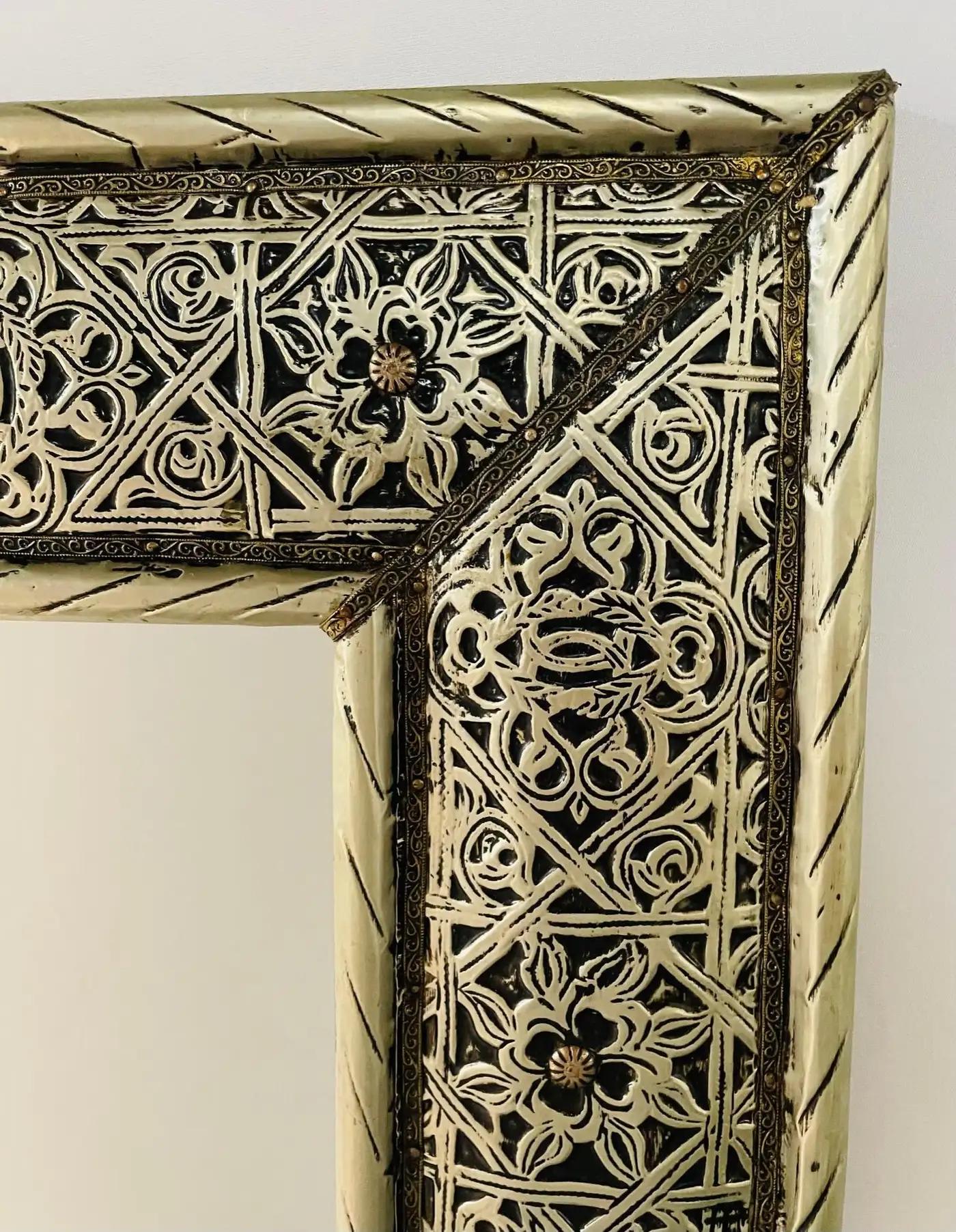 Large Hollywood Regency Style Silver Moroccan Filigree Floor or Wall ...