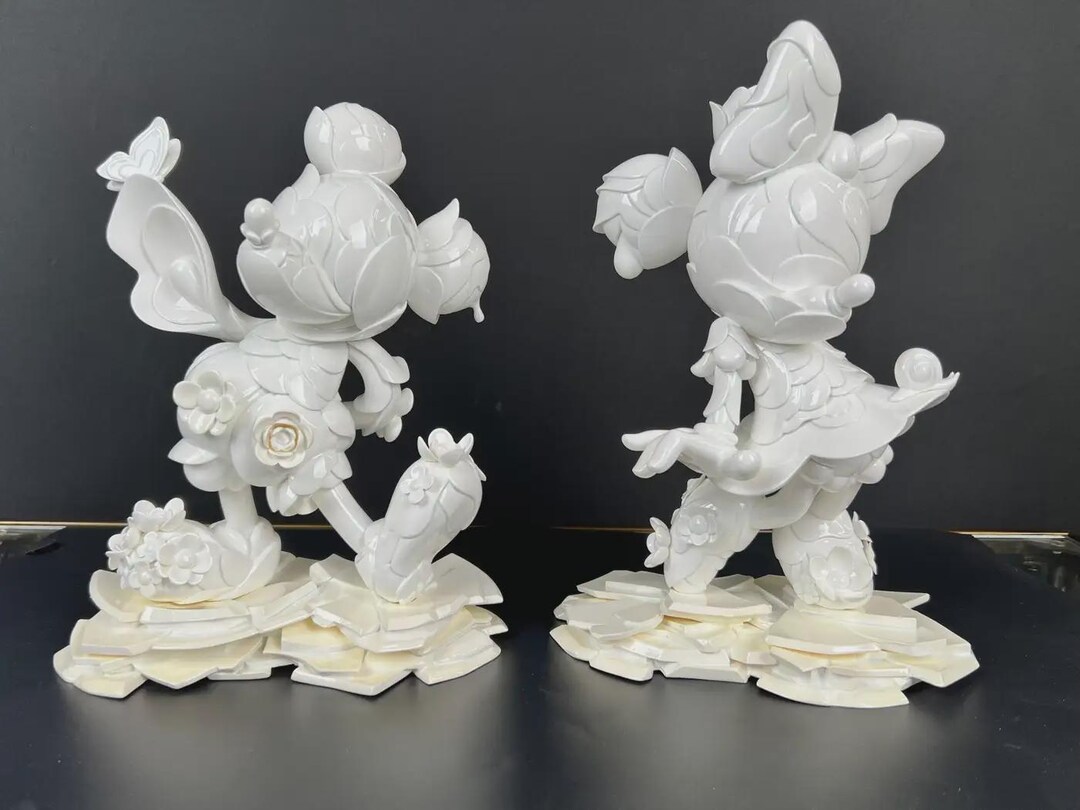 James Jean Mickey & Minnie Mouse 90th Anniversary Porcelain Statues ...