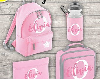 Personalised 9 Litre Backpack Water Bottle Lunch Bag - Etsy UK