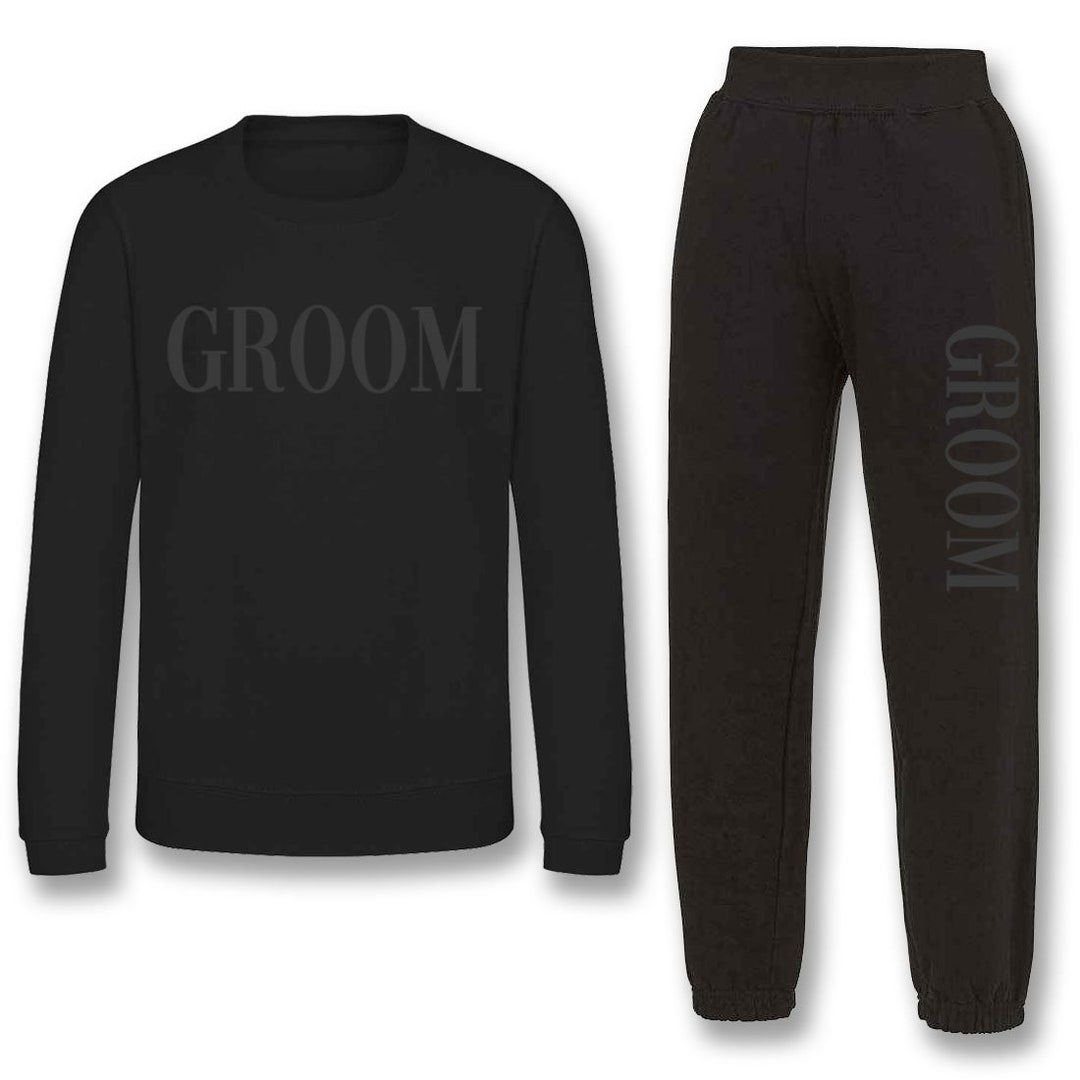 Embossed Groom Tracksuit Bottoms Bride Bridesmaid Flower Girl ...