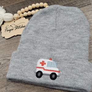 Toddler Kid Ambulance Beanie - Paramedic EMT First Responder Baby ...
