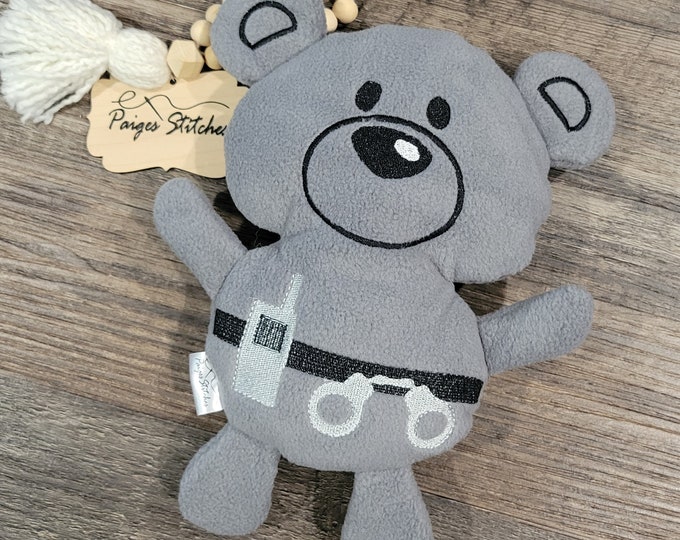 Stuffed Corrections Officer Jailer Bear Baby Toddler Kid Gift Animal ...