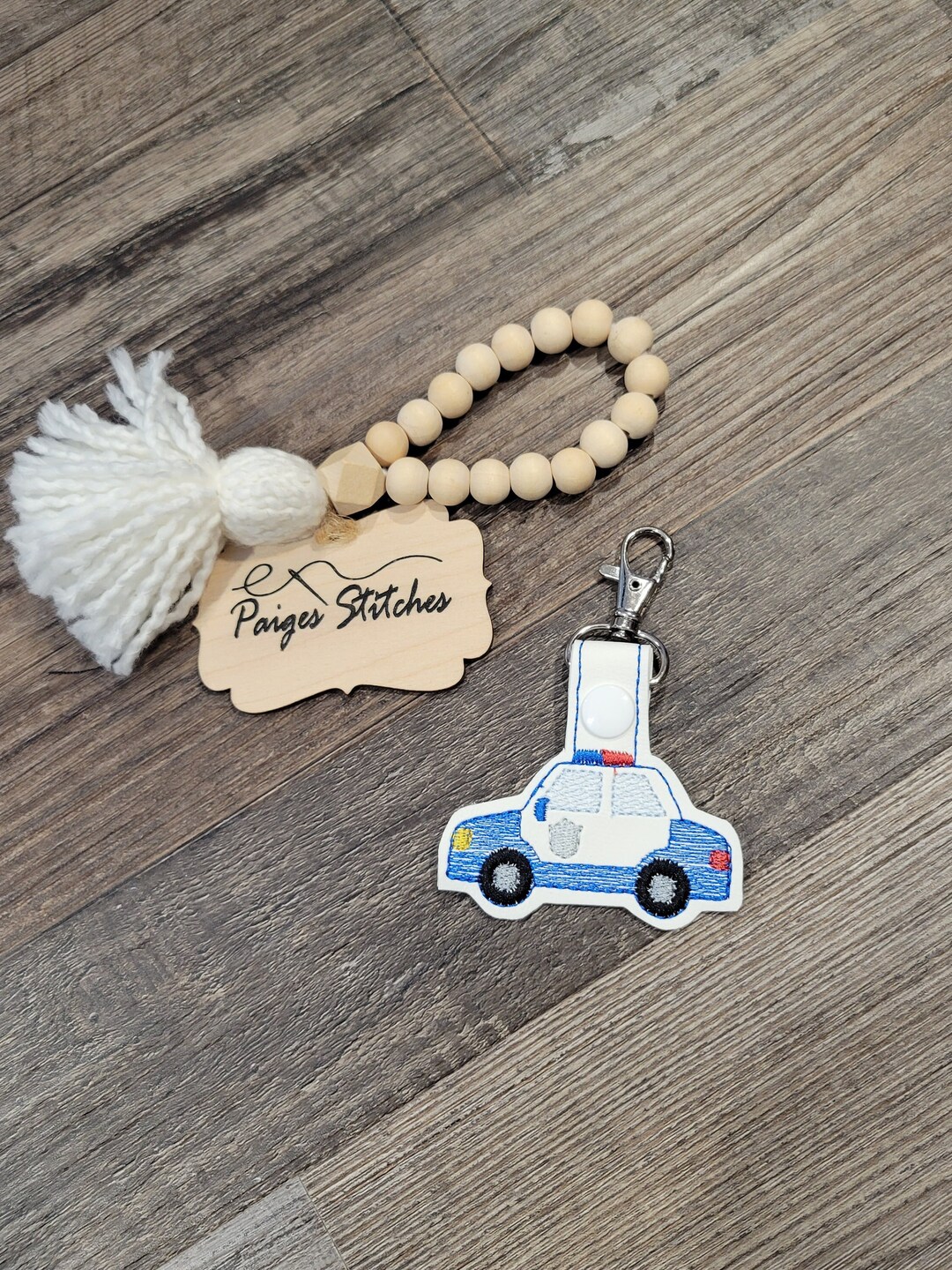 Police Car Keychain - Cop Squad Officer Deputy Trooper Back the Blue ...