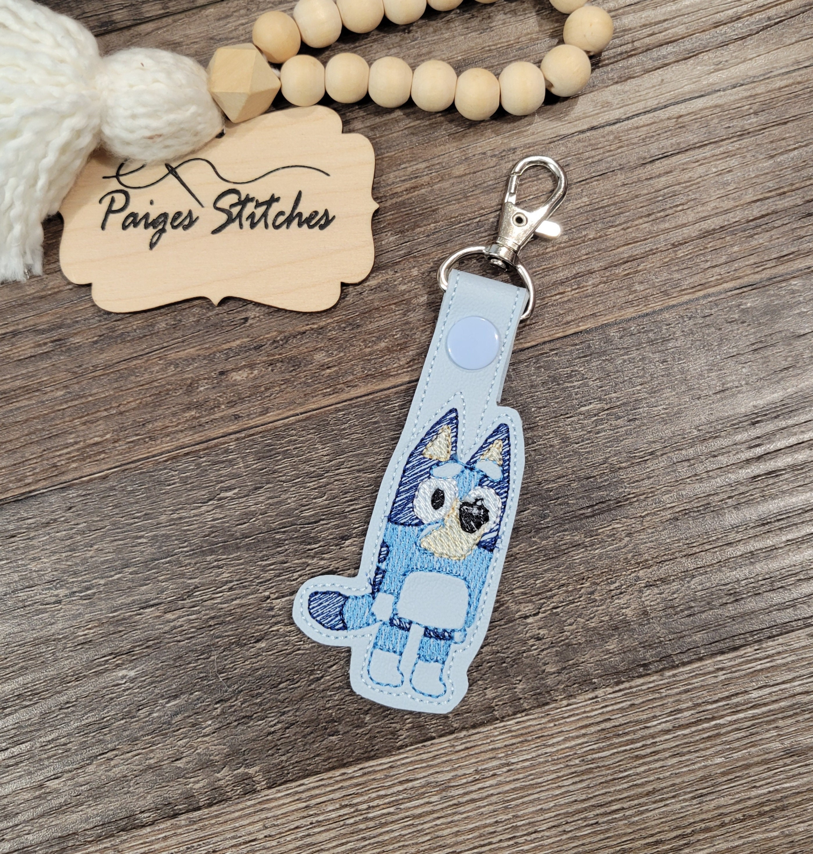 Blue Dog Keychain - Blue Heeler Lobster Clasp Gift Key Fob Present ...