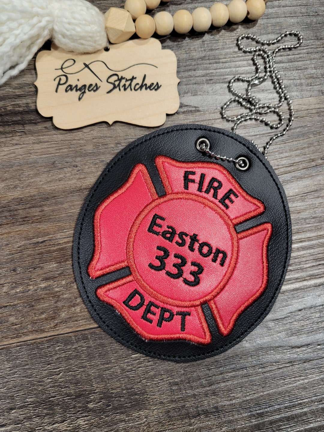 Fire Fighter Play Badge - Personalized Firefighter Maltese Kid Toy ...
