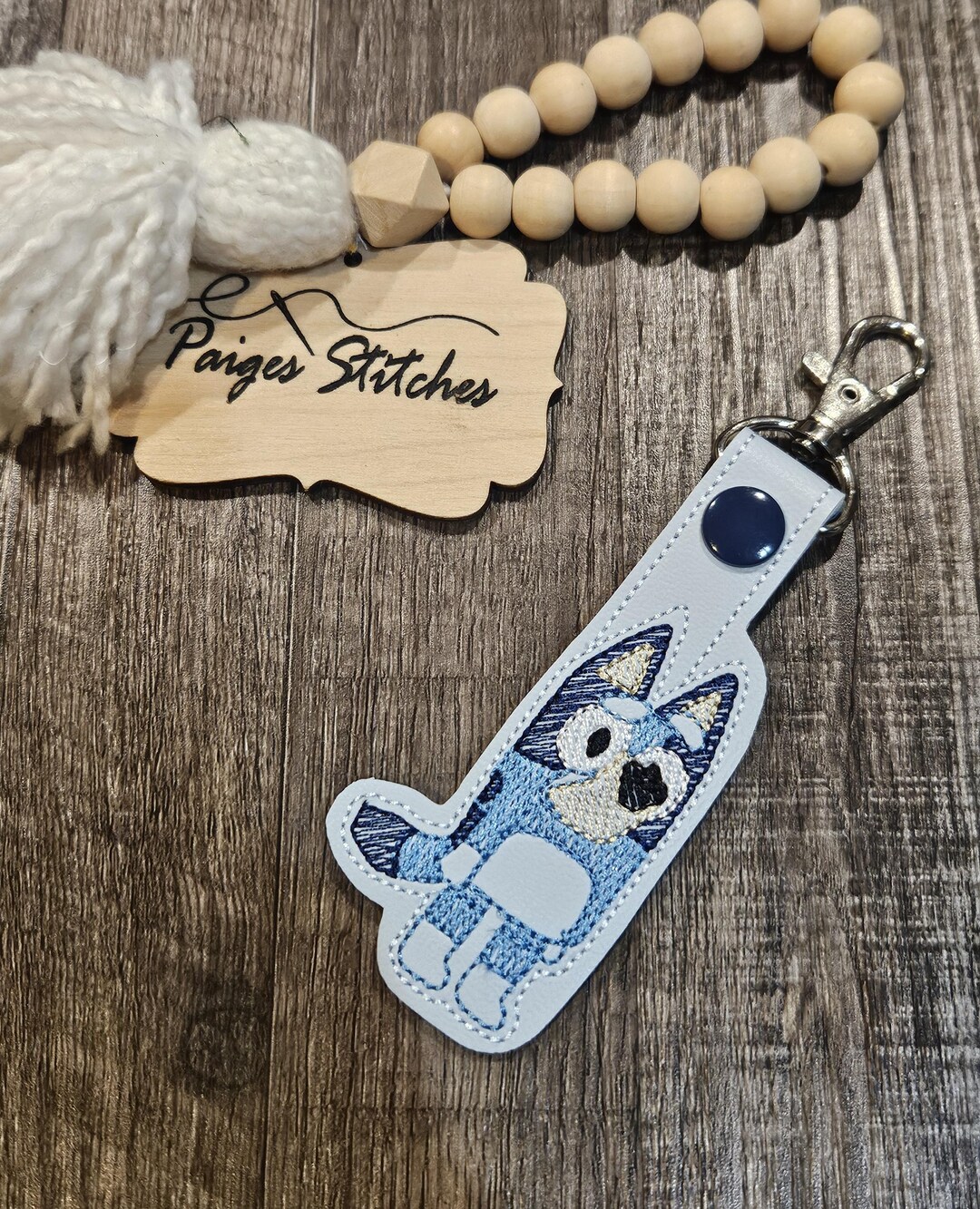 Blue Dog Keychain - Blue Heeler Lobster Clasp Gift Key Fob Present ...