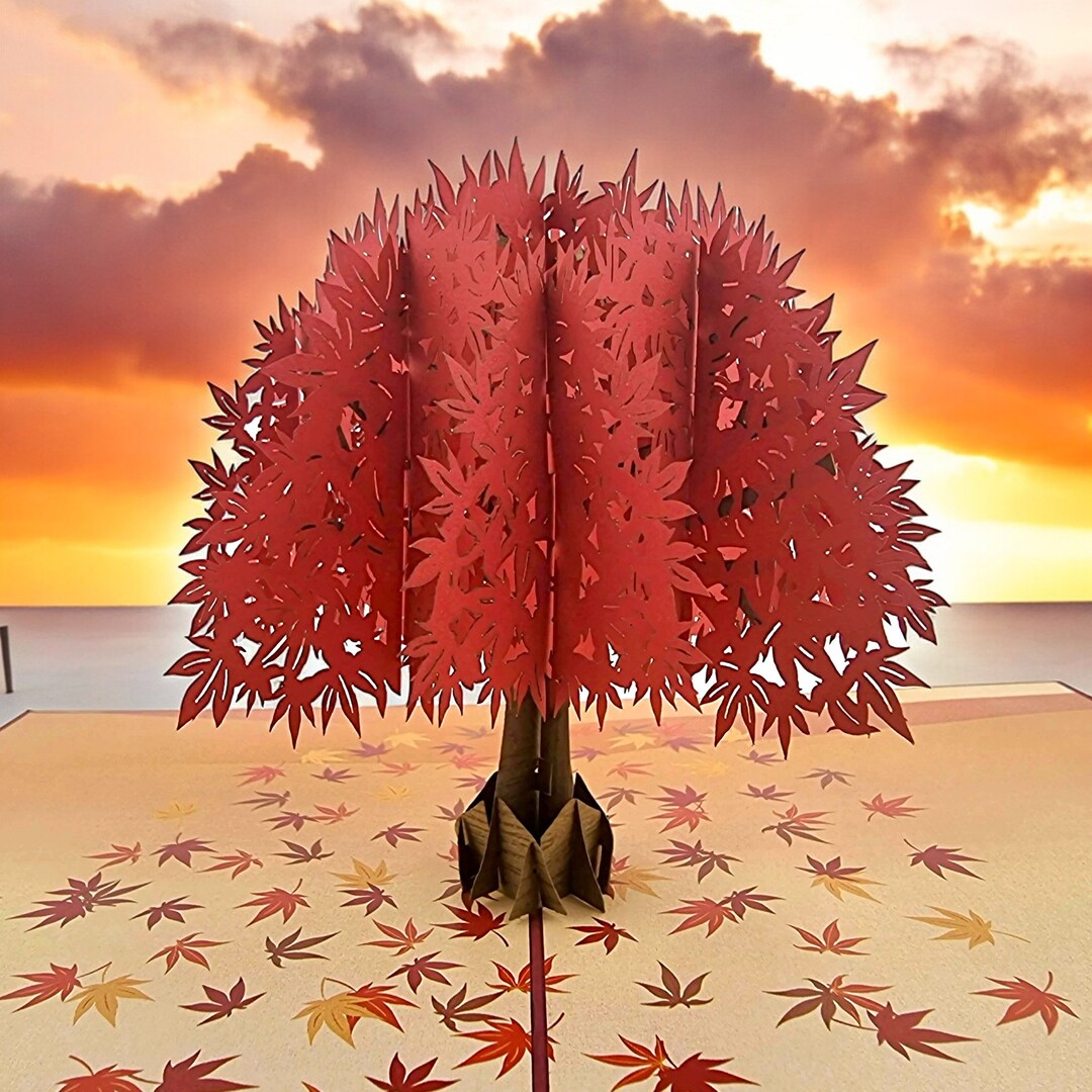 Japanese Maple Tree 3d Pop up Card - Etsy
