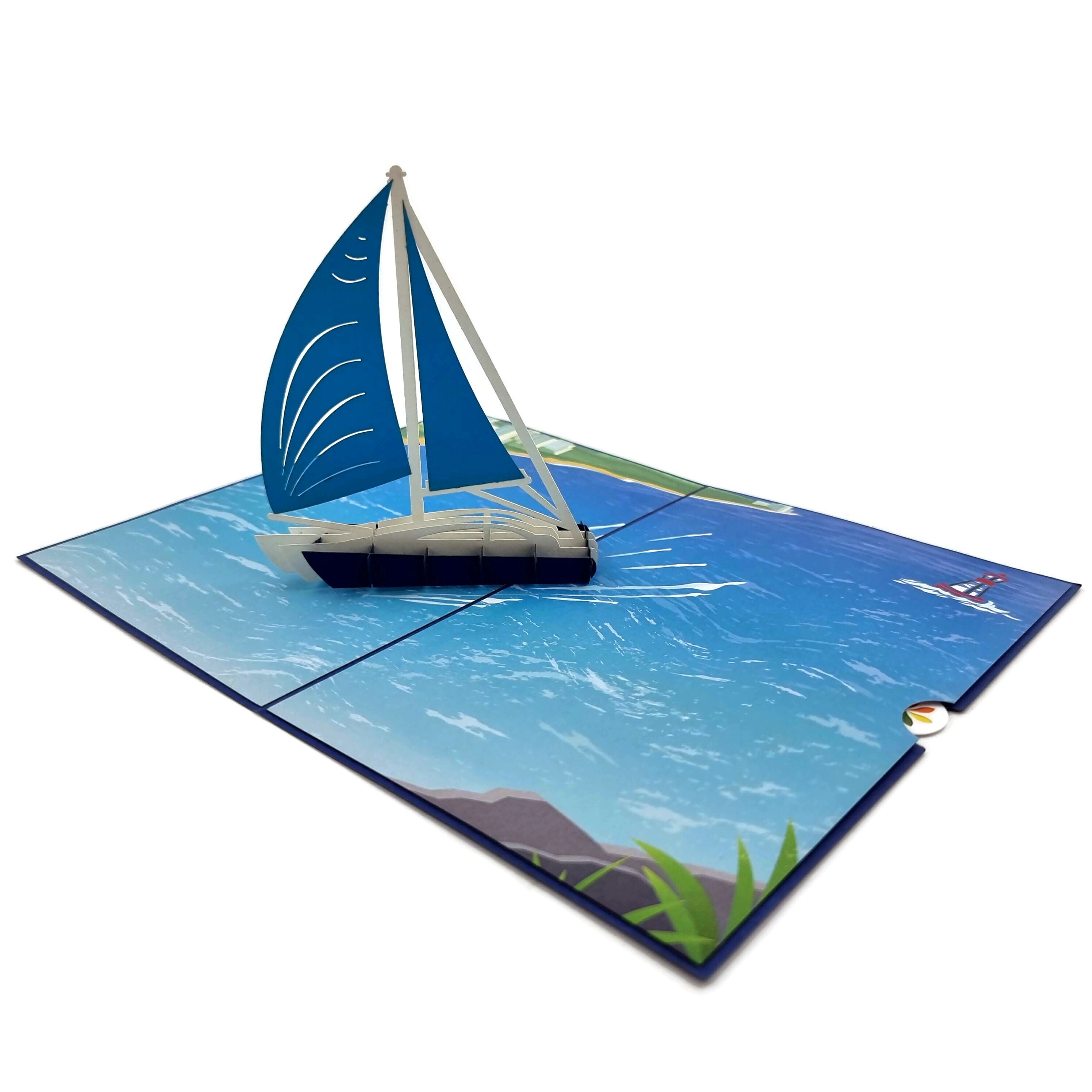 Sailboat 3d Pop up Card - Etsy