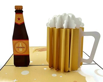 Men's Birthday Card Pub 3d Pop up Card Personalised - Etsy UK