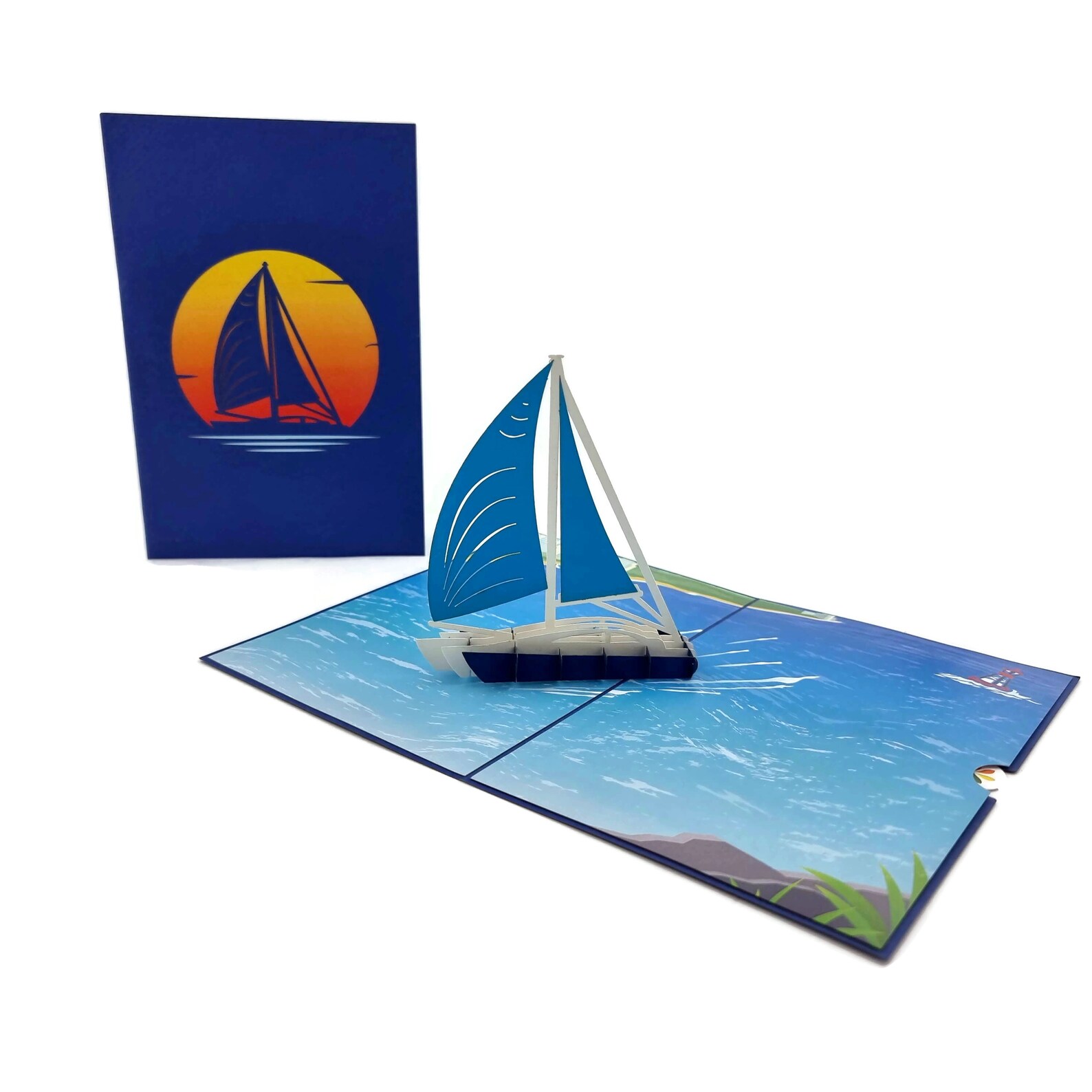 Sailboat 3d Pop up Card - Etsy