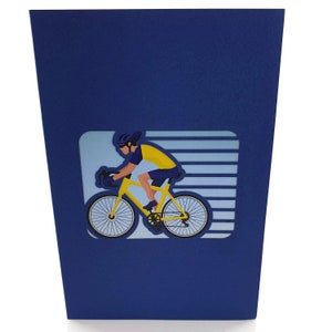 Cyclist 3d Pop up Card - Etsy
