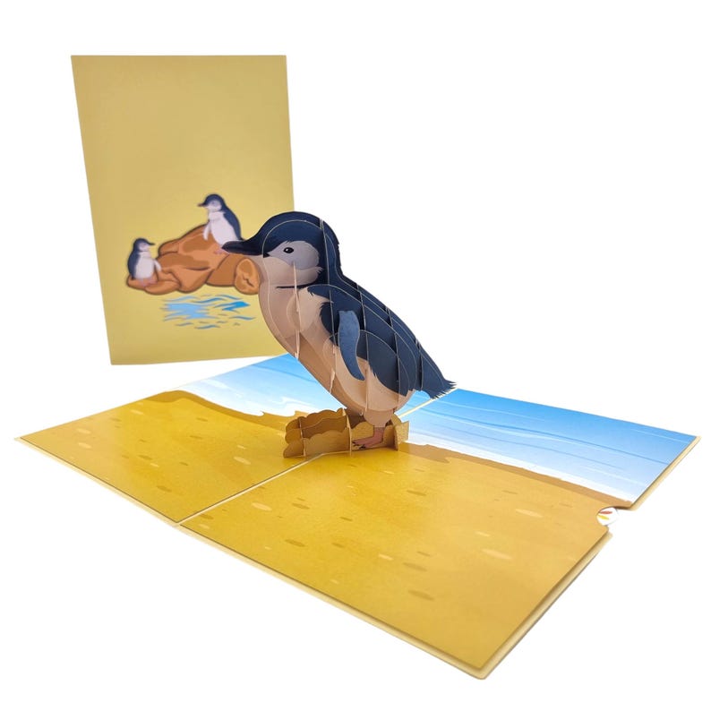 Little Penguin 3d Pop up Card - Etsy