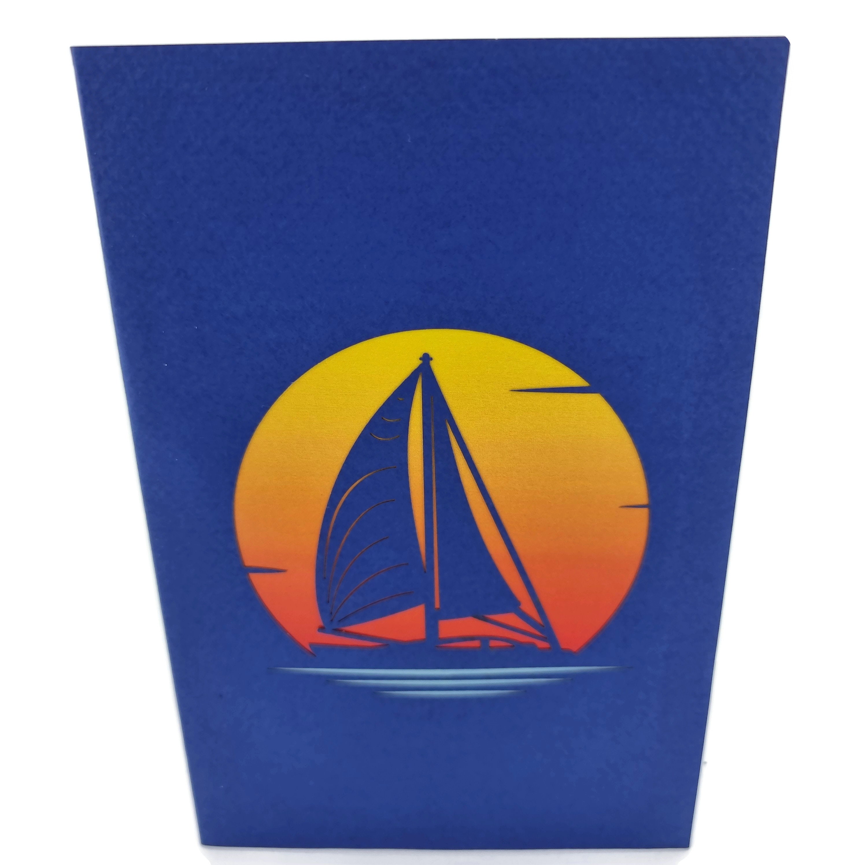 Sailboat 3d Pop up Card - Etsy