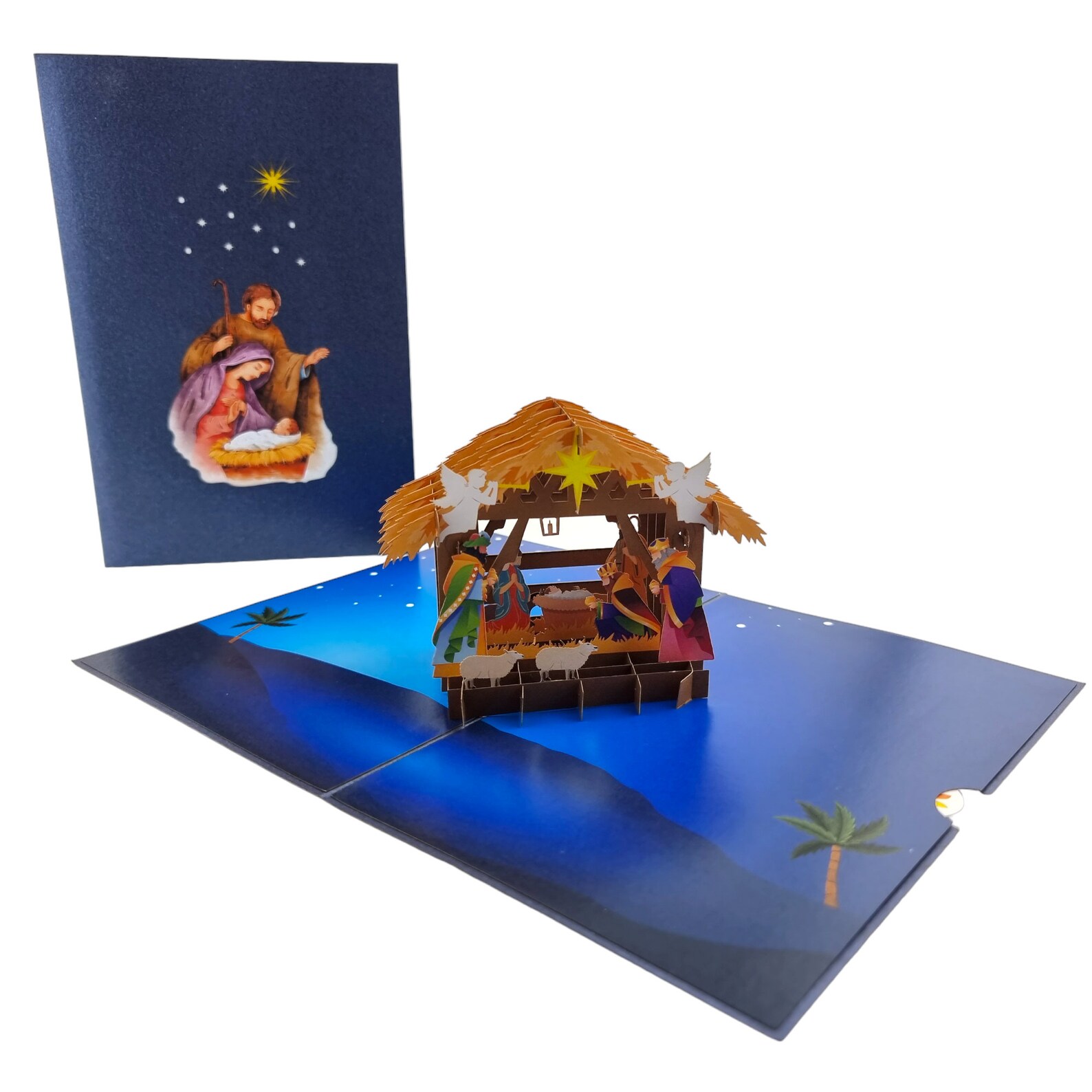 Nativity Scene Pop up Christmas Card - Etsy