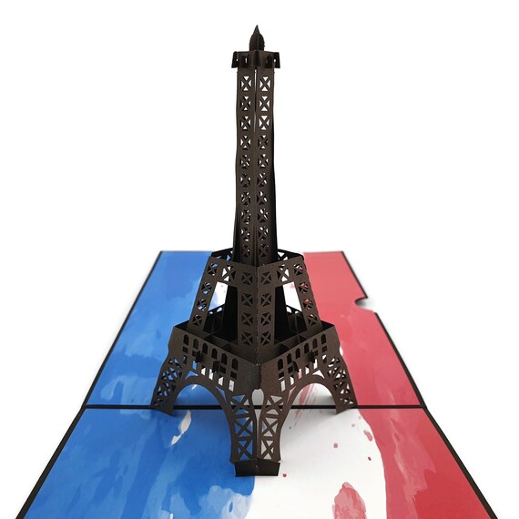 Eiffel Tower 3d Pop up Card - Etsy