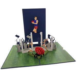 Australian Football 3d Pop up Card - Etsy
