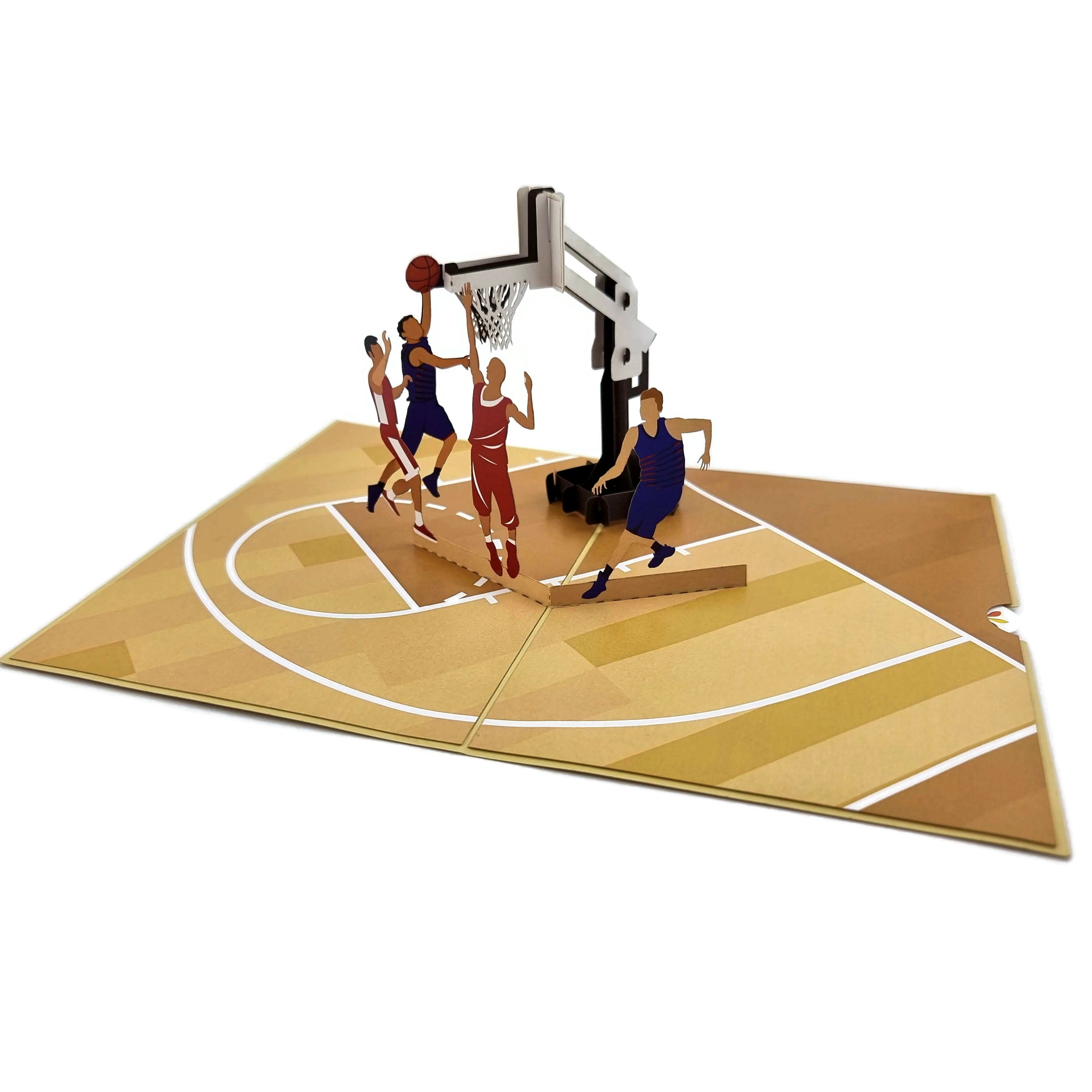 Basketball Team 3d Pop up Card - Etsy
