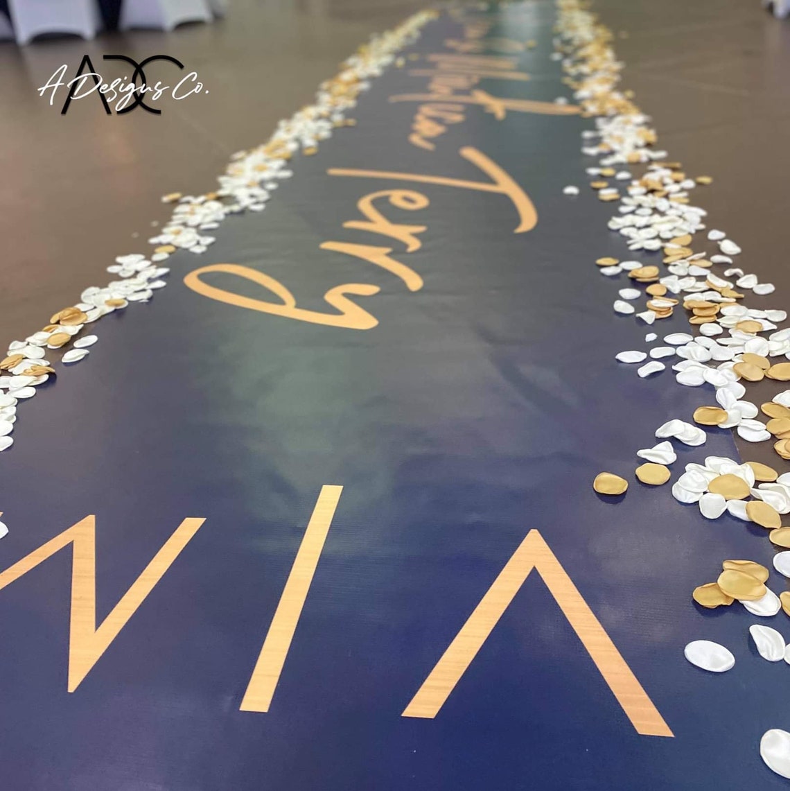 Custom Personalized Wedding Aisle Runner - Etsy