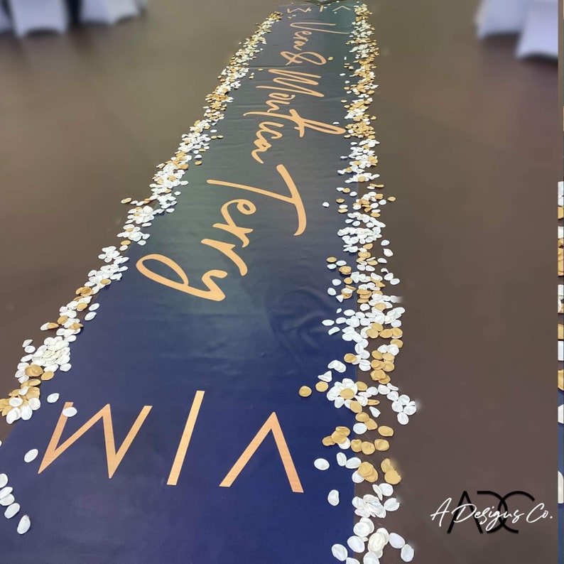 Custom Personalized Wedding Aisle Runner - Etsy