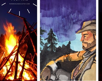 RDR2 Arthur Morgan Horse Art Print / Greeting Card - Etsy