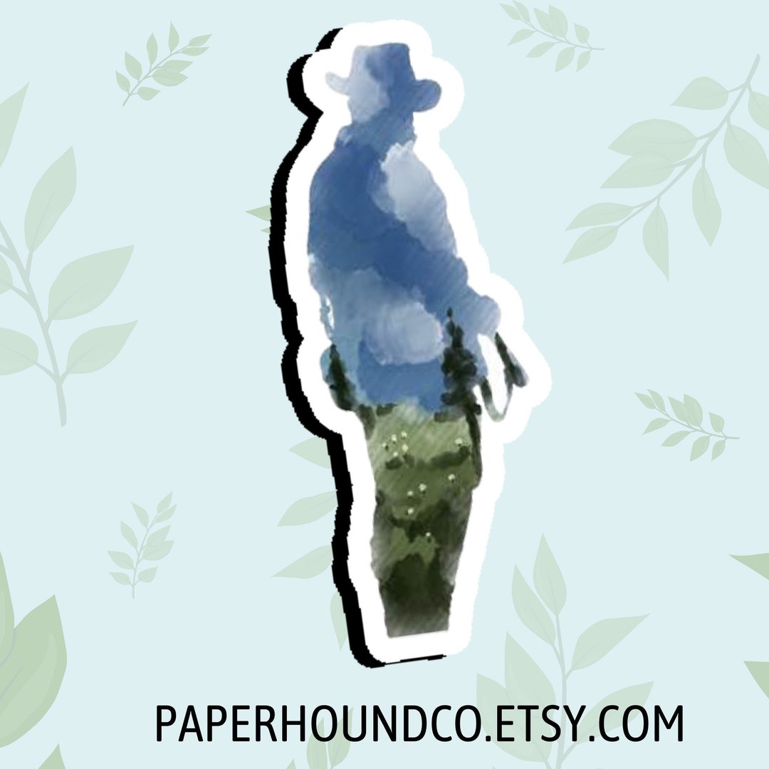 RDR2 Arthur Morgan Landscape Sticker - Etsy