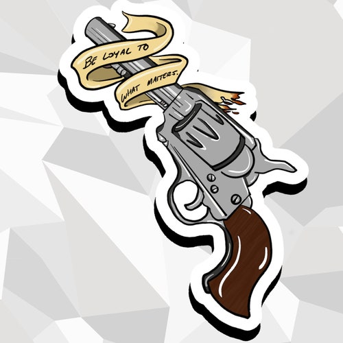 RDR2 Arthur Morgan Revolver Sticker - Etsy