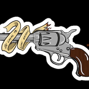 RDR2 Arthur Morgan Revolver Sticker - Etsy